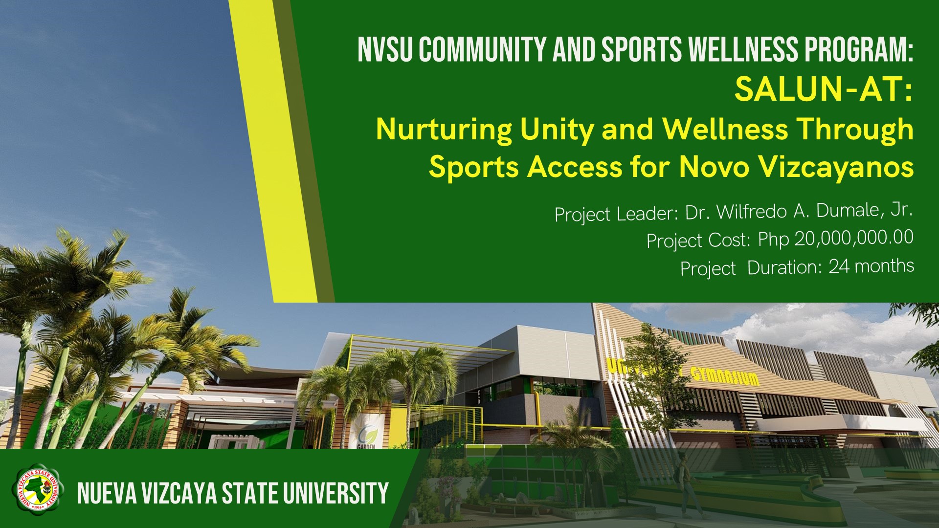 NVSU - NVSU gets 20M grant from CHED for sports and wellness program