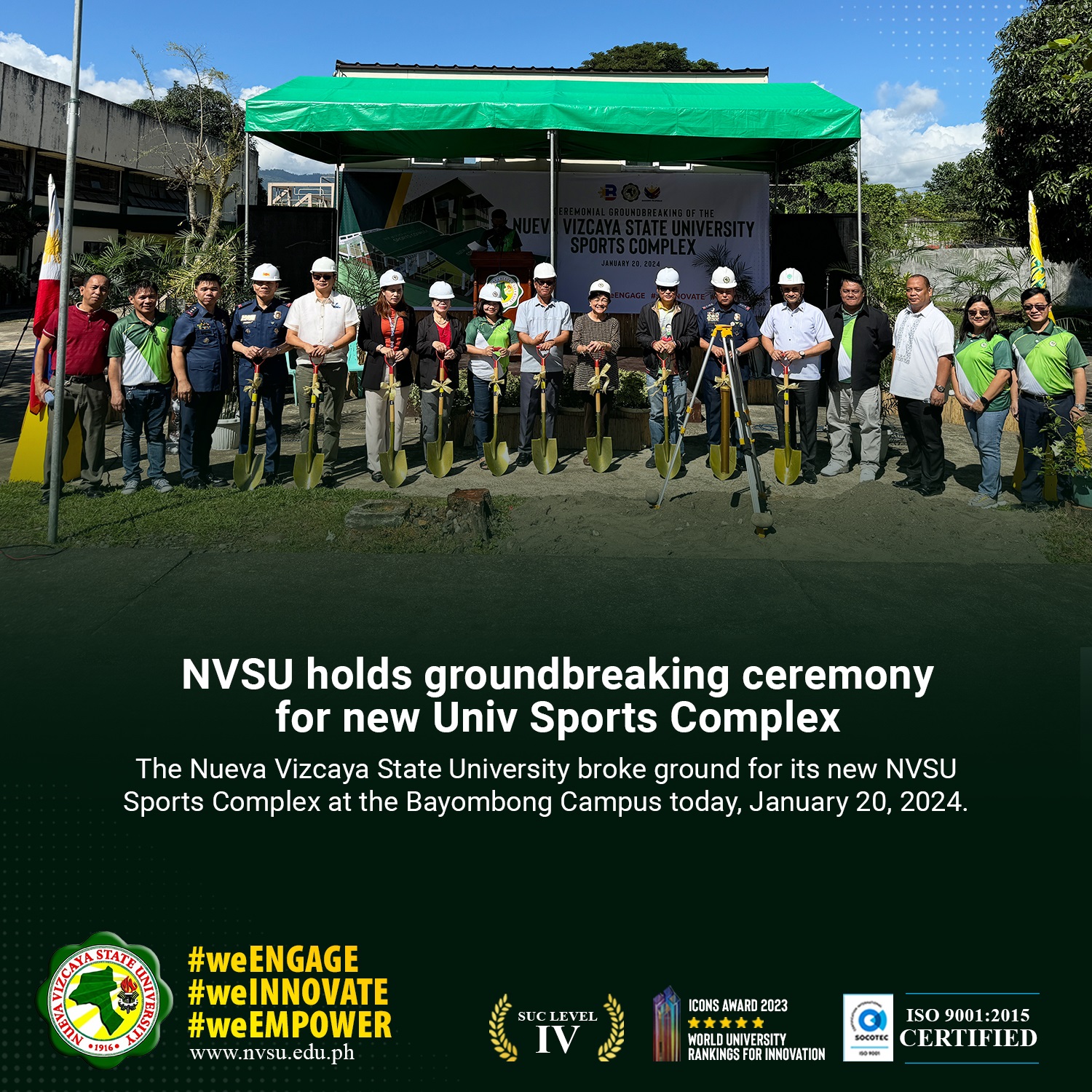 NVSU - NVSU holds groundbreaking ceremony for new Univ Sports Complex